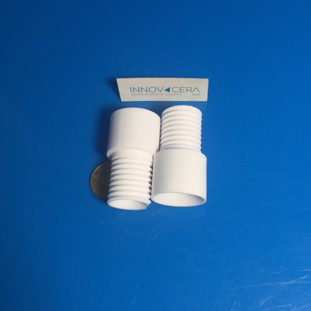 95 Alumina Ceramic Screw Thread Bushing Tube | INNOVACERA