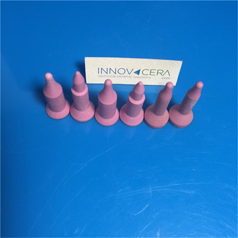 95 Pink Alumina Ceramic Pins For Welding Nozzle | INNOVACERA