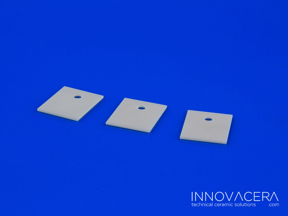 Aluminum Nitride Ceramic Thermal Pads For IGBT Transistor Heat Sink ...