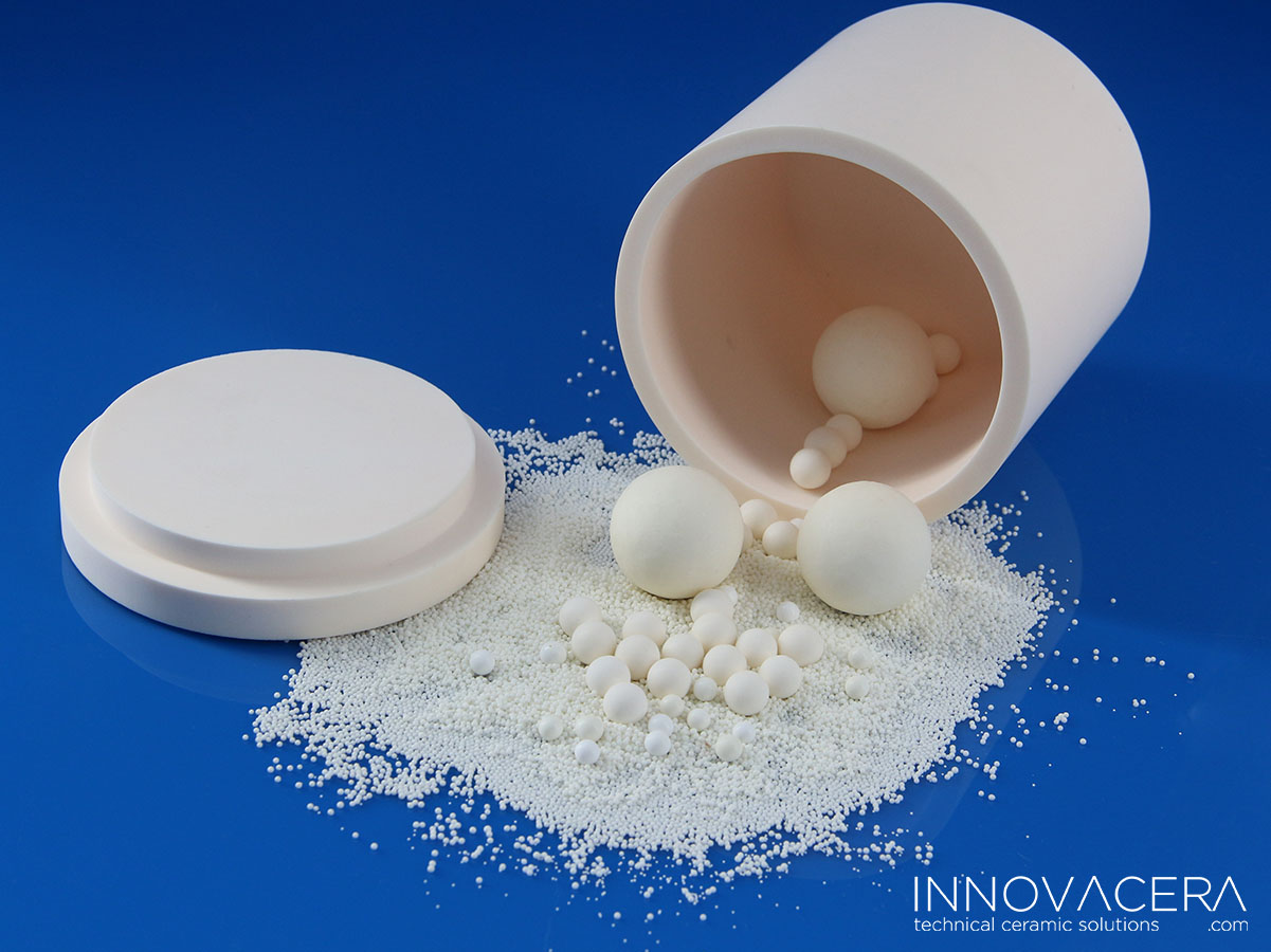 Alumina Ceramic Mill Grinding Jars | INNOVACERA