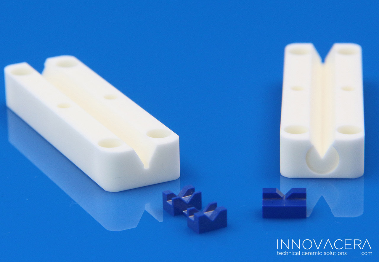 Zirconia Ceramic V Groove Parts For Optical Fiber Fusion Splicer ...